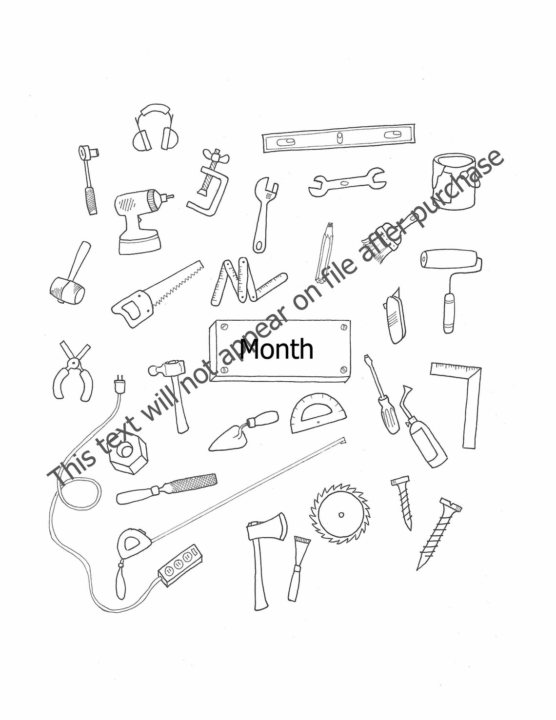 Tool Themed Habit Tracker/ Motivator for Your Bullet Journal - Etsy