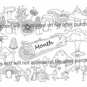 Mushroom Themed Habit Tracker/ Motivator for Your Bullet Journal - Etsy