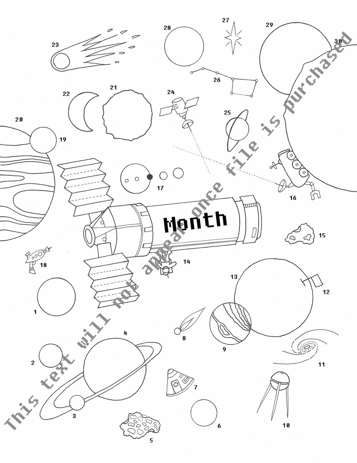Space Themed Habit Tracker/ Motivator for Your Bullet Journal - Etsy