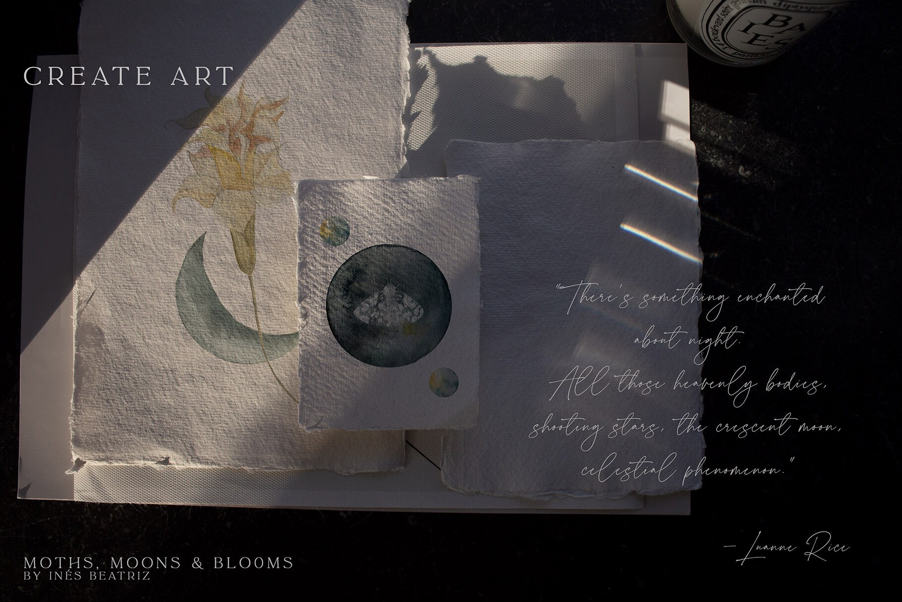 Watercolor Moons Clipart Set | Boho Celestial Clipart | Moon Phases ...