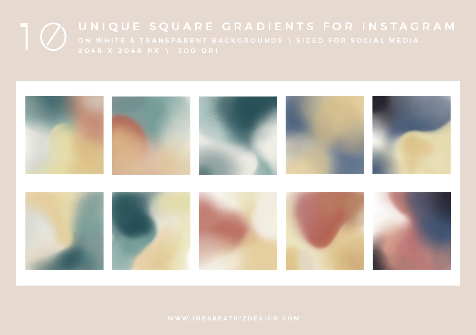 Muted Gradients Texture Collection | Soft Color, Minimal, Boho ...