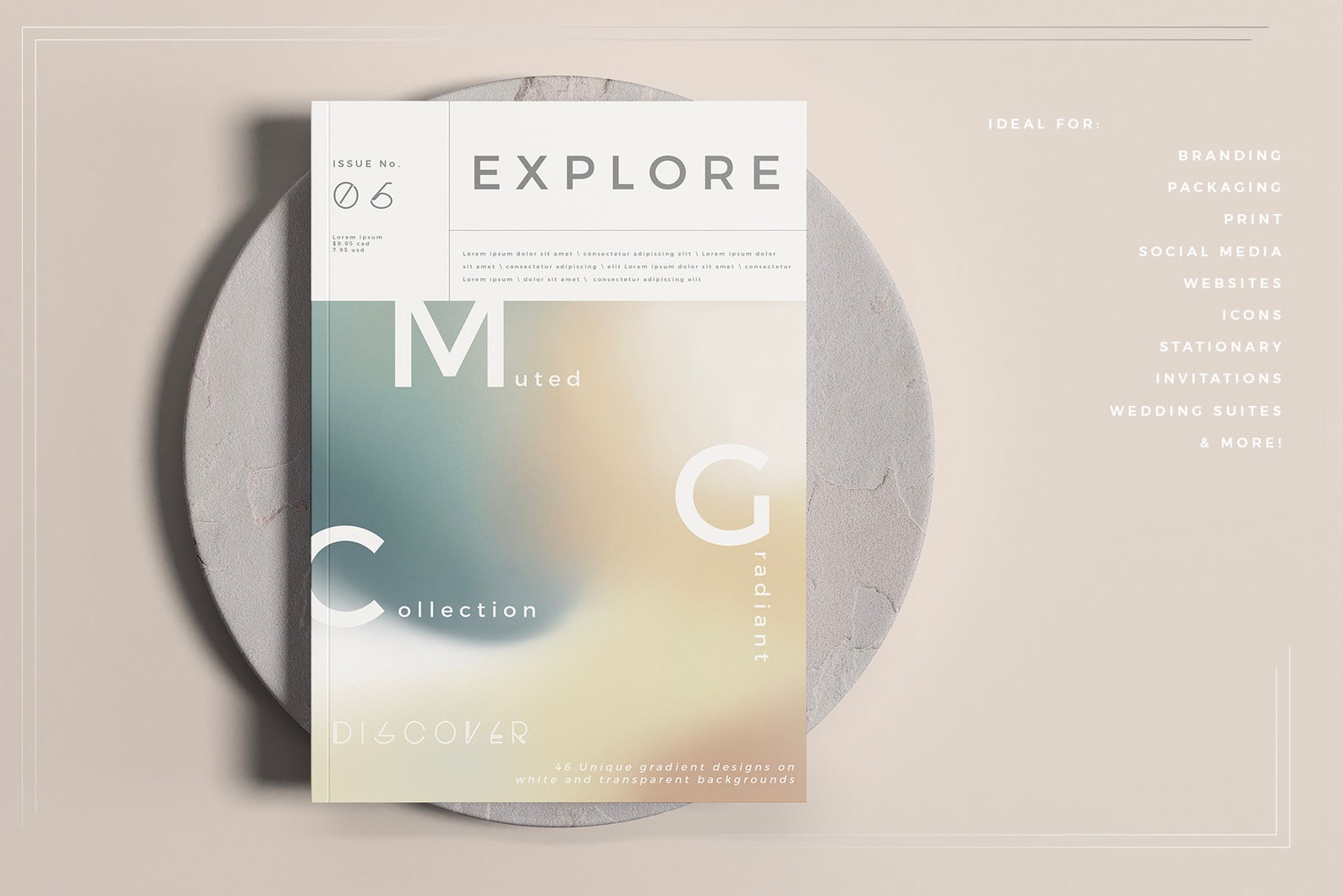 Muted Gradients Texture Collection | Soft Color, Minimal, Boho ...