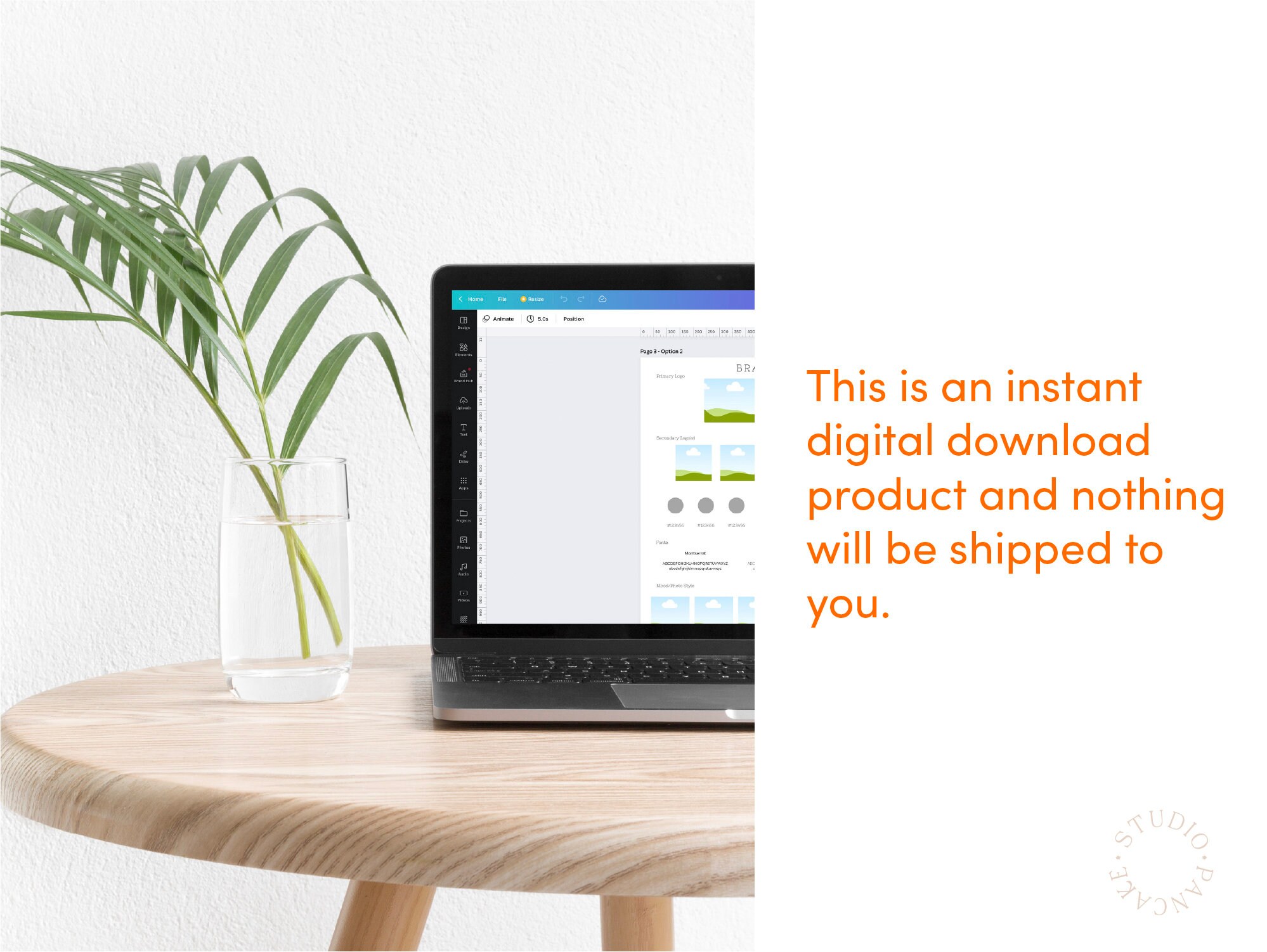 Easy Brand Kit Template | Brand Board Template | Premade Branding Kit 2 ...