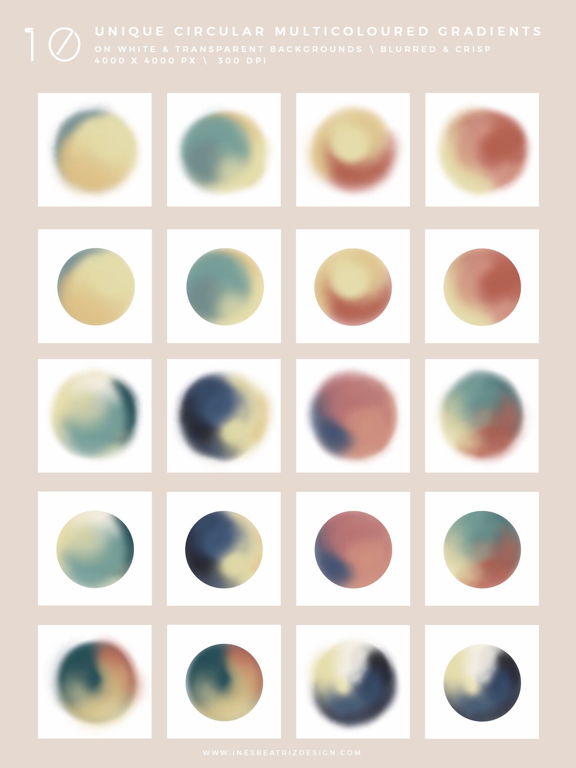 Muted Gradients Texture Collection Soft Color, Minimal, Boho ...