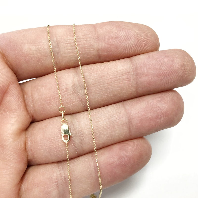 20 Solid 10kt Gold Chain - Etsy