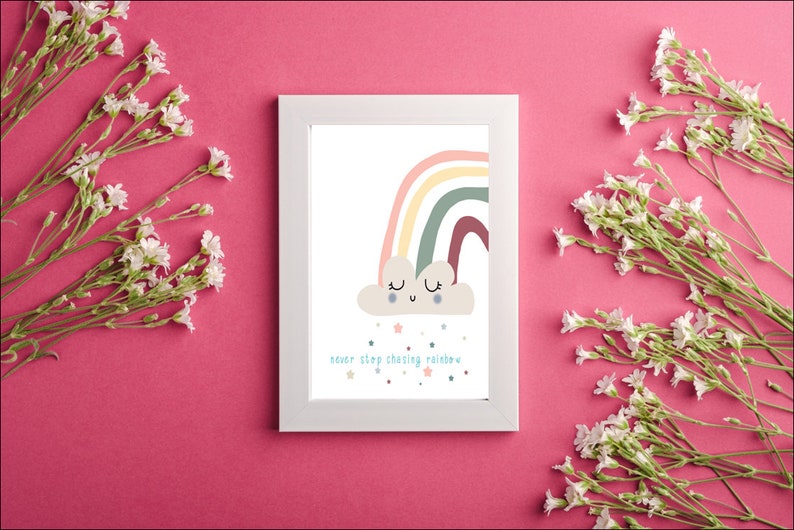 Never Stop Chasing Rainbow - Etsy