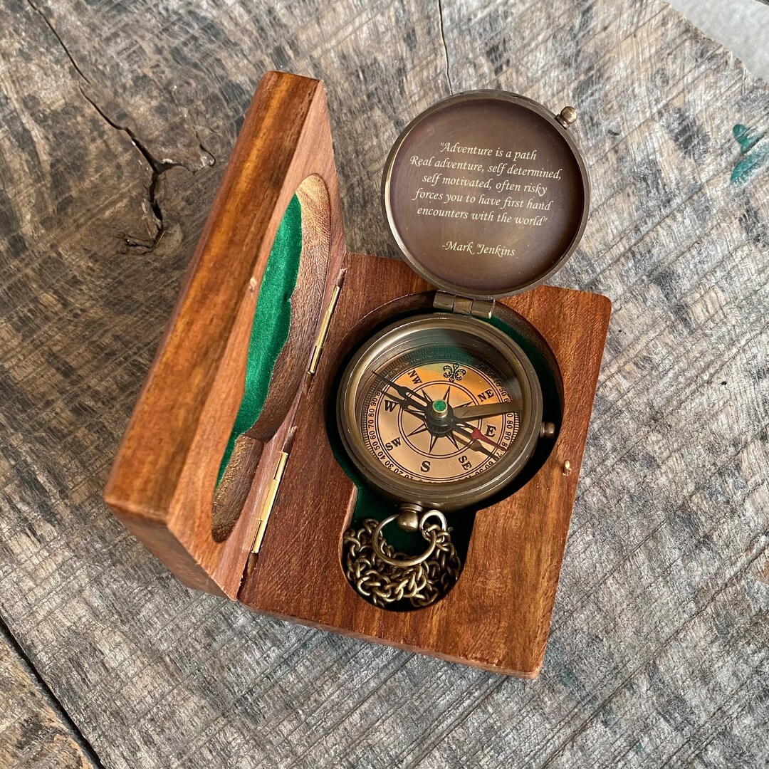 Personalized Compass, Engraved Compass, Christmas Gift, Antique Working ...