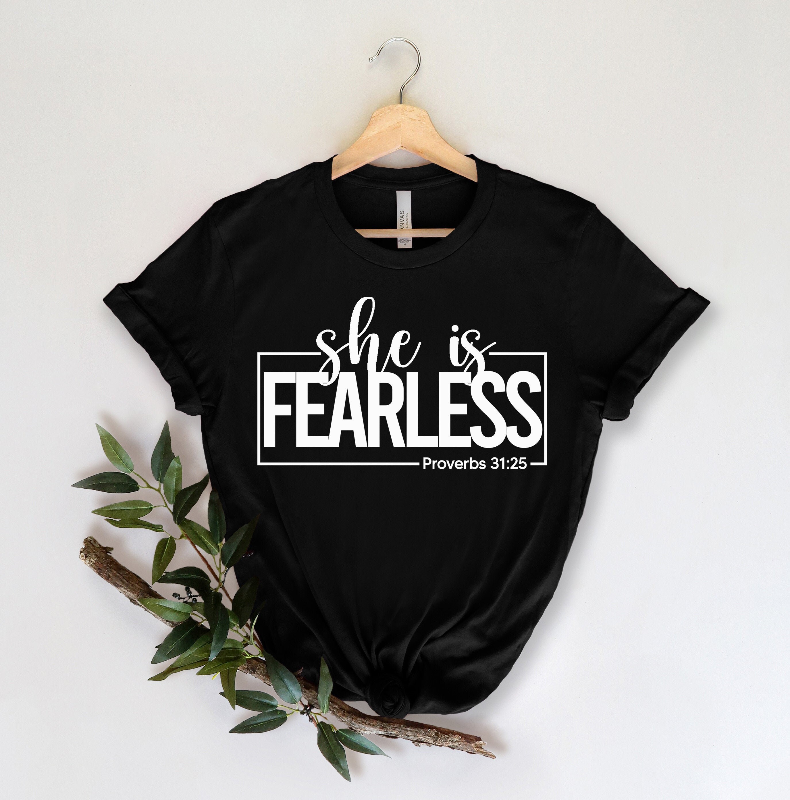 She Is Fearless Shirtbest Christian Shirts Jesus Shirt Etsy