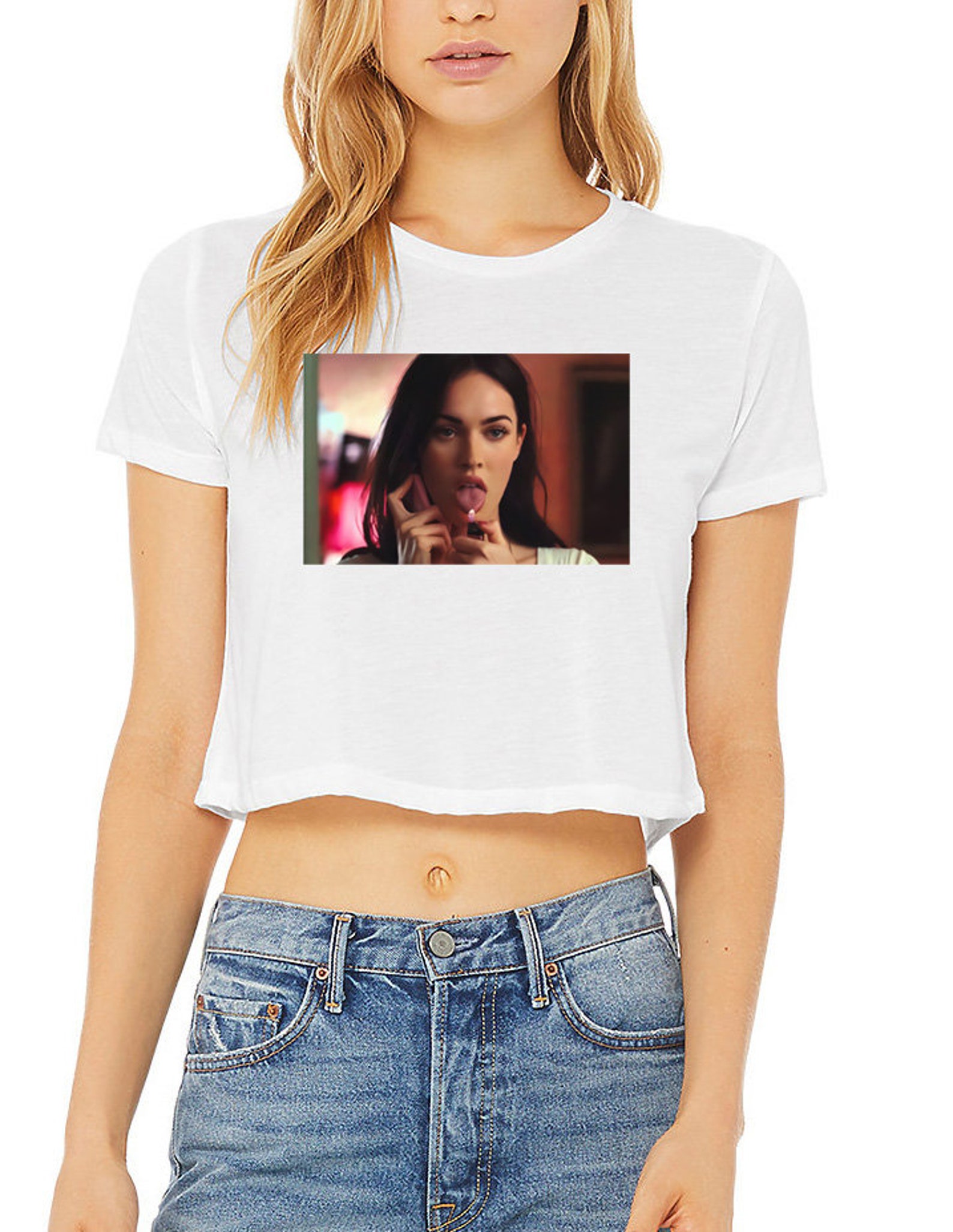 Megan Fox Crop Tee Birthday T Shirts Vintage T Shirt Etsy