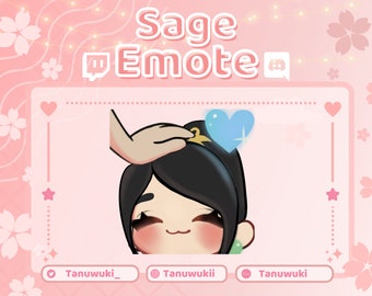 Sage Twitch Emote - Anime Valorant Heal Sage - Etsy