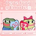 Pepe Frog Emote Meme Heaert Twitch Gg Ez - Etsy