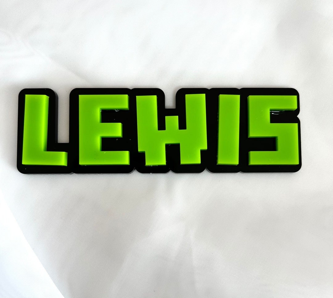 Personalised Minecraft Cake Topper or Nameplate - Etsy