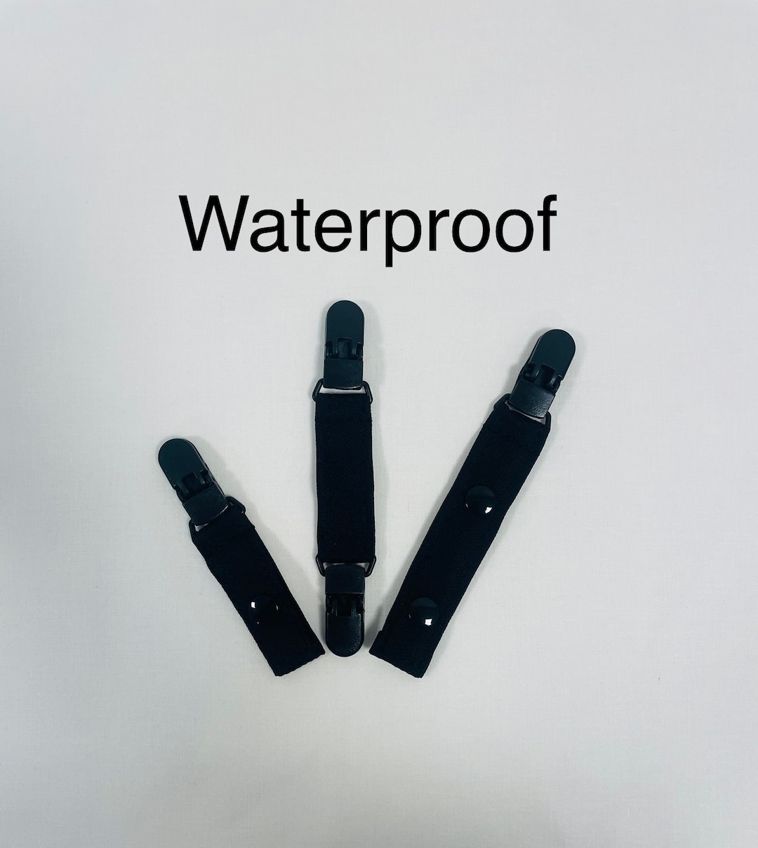 Black Waterproof Tubie Clip 3 Sizes Single, Double & 2 Clips Catheter ...