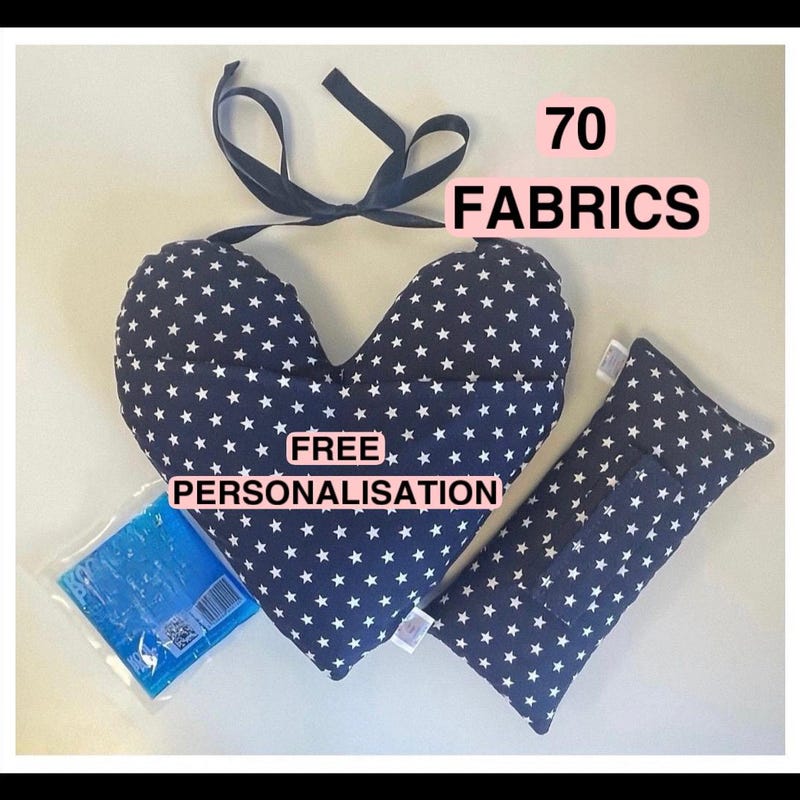 Blue and White Heart Pillow - Etsy UK