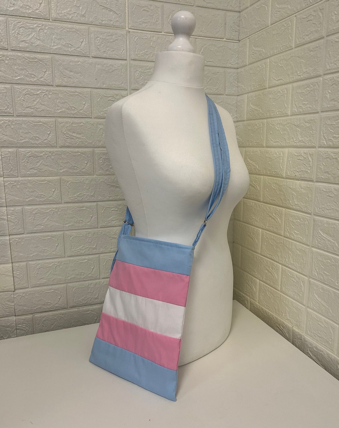 Transgender Bag Trans Gift Pride Gift Drain Bag Pink Blue White Bag Top ...