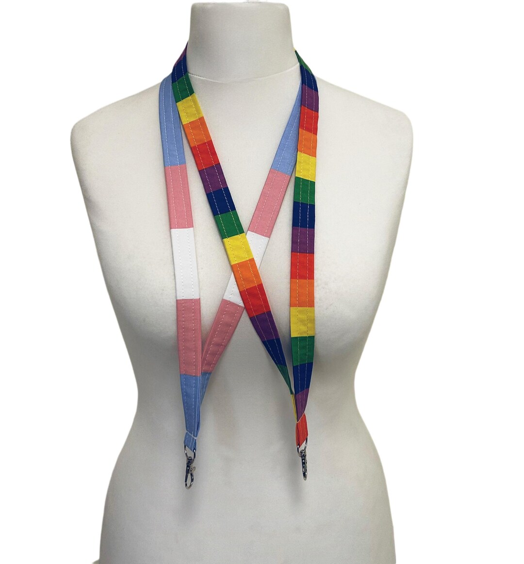 Rainbow Lanyard Pride Lanyard Transgender Flag Lanyard LGBTQ Neck ...
