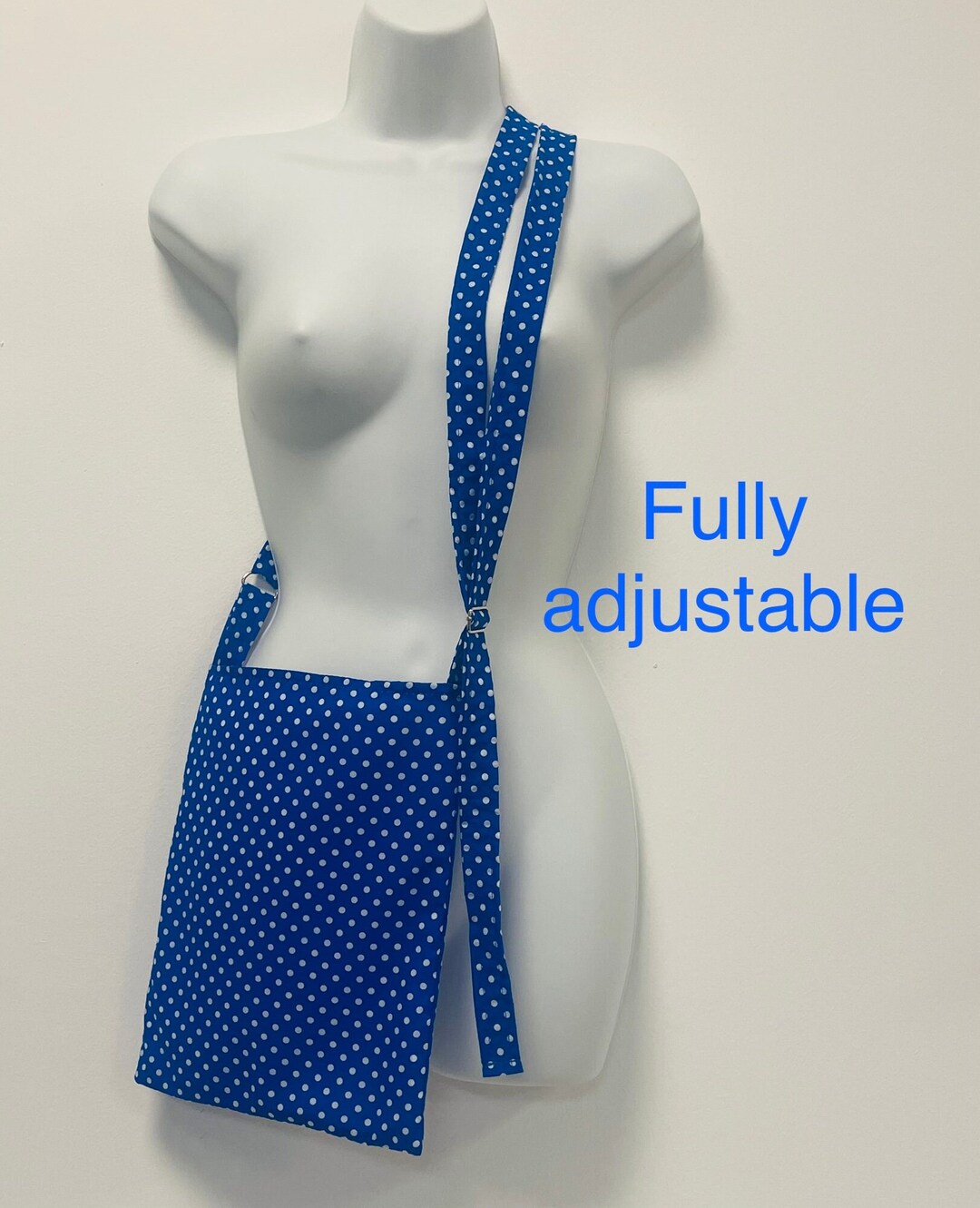 Adjustable Drain Bag Royal Blue Polka Dot Drain Bag Surgical Drain ...
