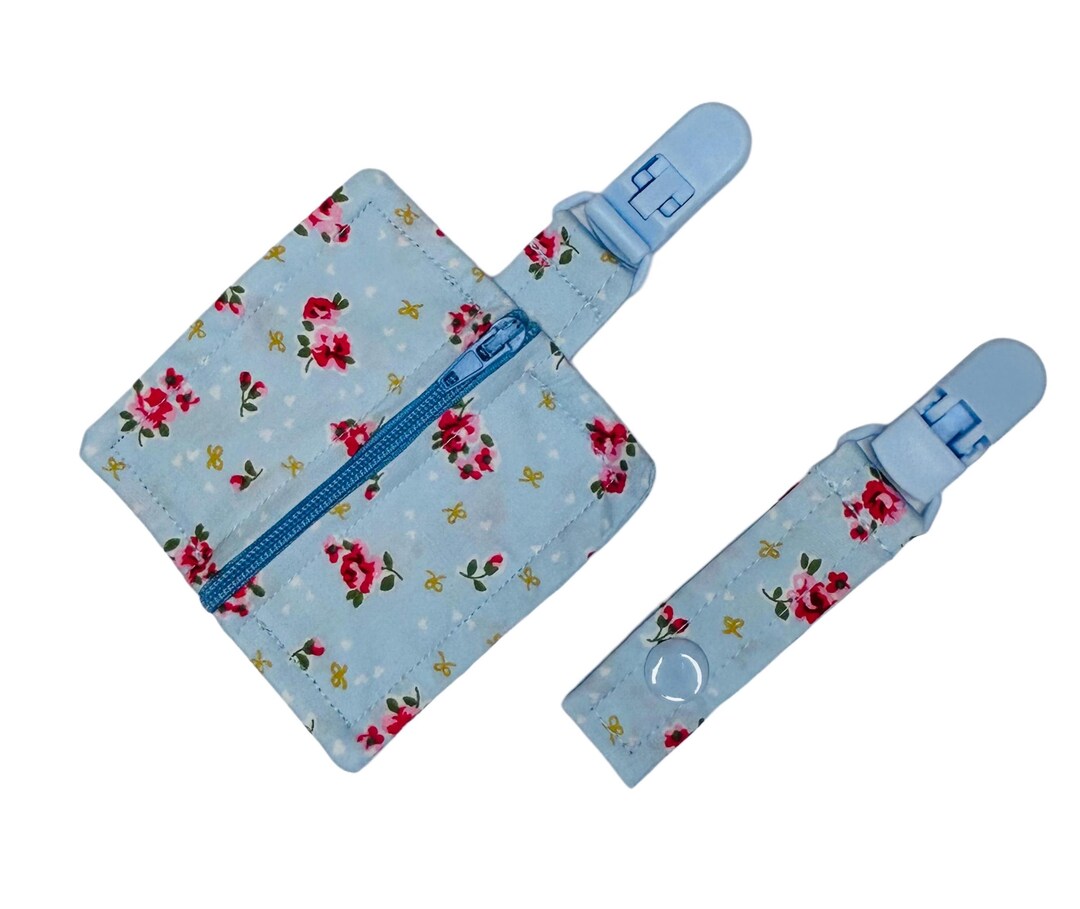 Light Blue Feeding Tube Pocket Tubie Clip Feeding Pouch Medical Line G ...