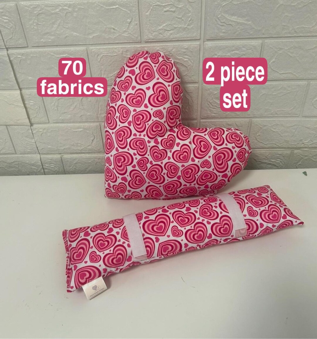 2 Piece Set 15" X 4" Long Seatbelt Pillow & Post Surgery Pillow Port ...