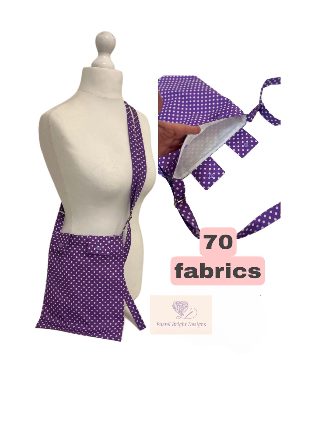 Waterproof Lined Adjustable Drain Bag Mastectomy Drainbag Cross Body ...