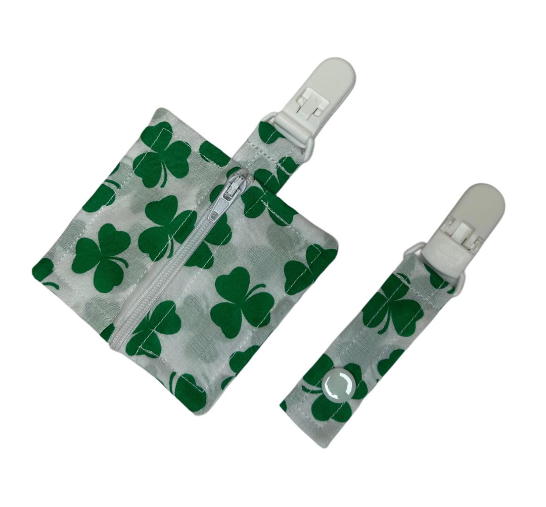 Green Feeding Tube Pocket Tubie Clip Pocket Feeding Pouch Medical Line ...