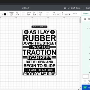 Funny Car Decor, as I Lay Rubber Down the Street, Car Quotes Svg ...