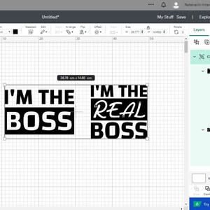 I'm the Boss SVG, I'm the Real Boss SVG, Funny Couples SVG, Humor Svg ...