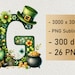 St Patrick's Alphabet Clipart PNG Sublimation, Font Alphabet Clipart ...