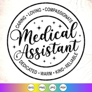 Medical Assistant Sign SVG: Nurse Gift, Healthcare Worker,cricut Cut ...