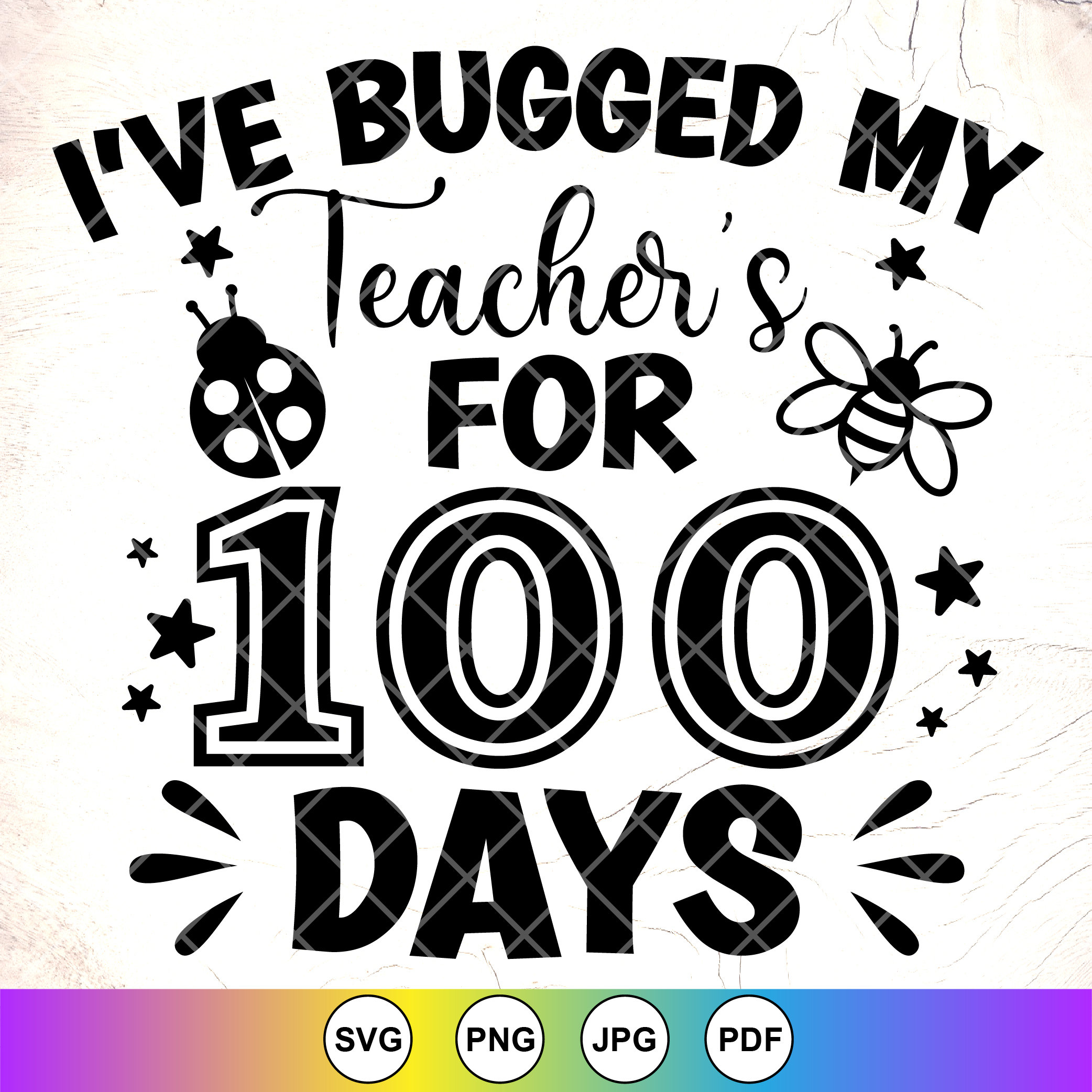 I've Bugged My Teacher for 100 Days SVG, Back to School SVG, Boys 100th ...