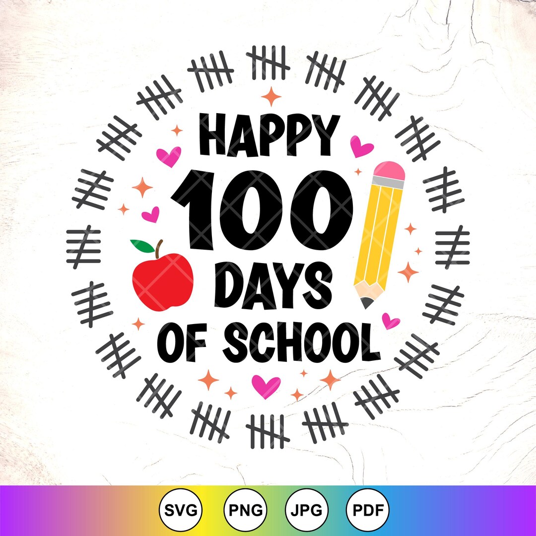 100 Days of School SVG: Teacher Shirt Design,back to School,cricut Cut ...