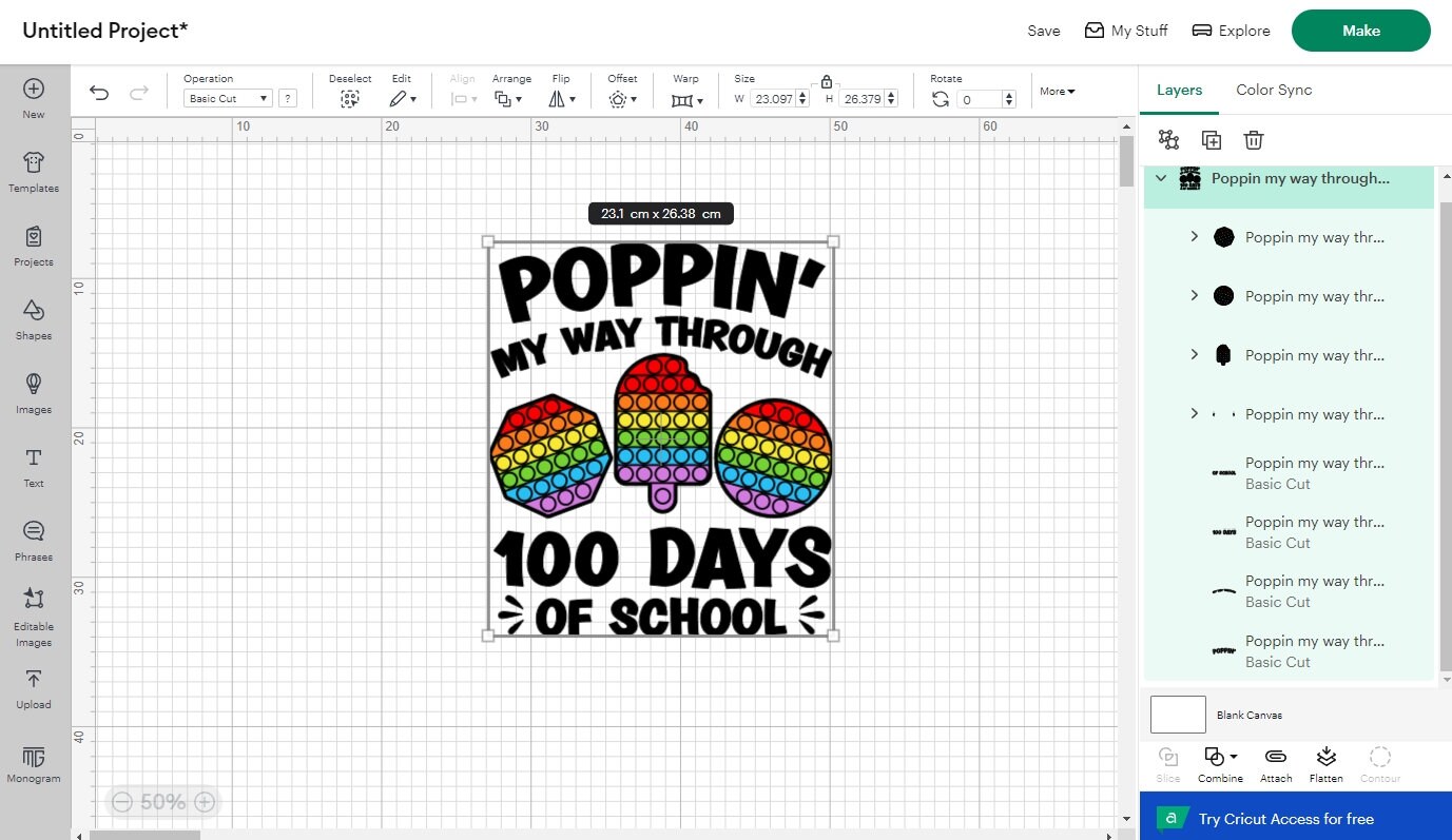 Poppin My Way Through 100 Days of School Svg,back to School Svg,gift ...