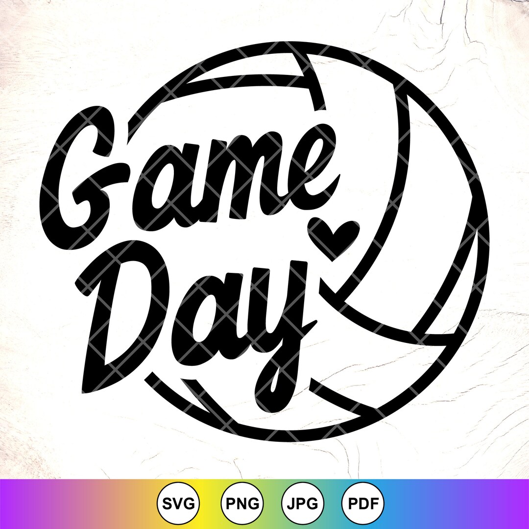 Volleyball Mom SVG: Game Day Vibes,love Volleyball ,cricut Cut Files ...