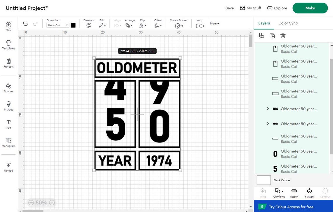 50th Birthday Oldometer SVG: Funny Gift, Birthday Shirt Design,birthday ...