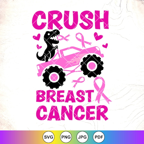 Dinosaur Breast Cancer Svg - Etsy