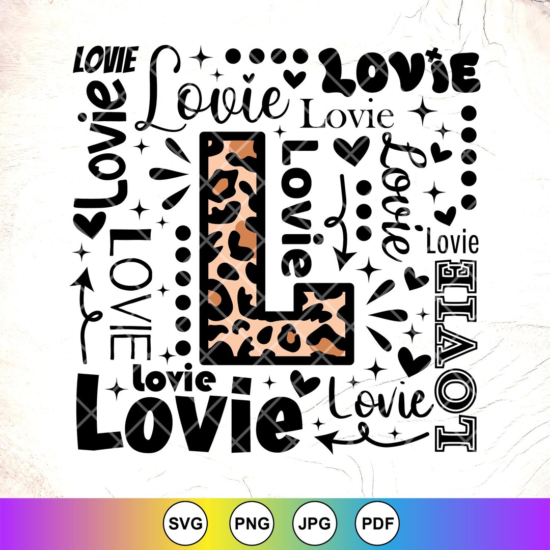 Lovie Typography SVG, Lovie Svg, Gift for Lovie,grandma Shirt Svg ...
