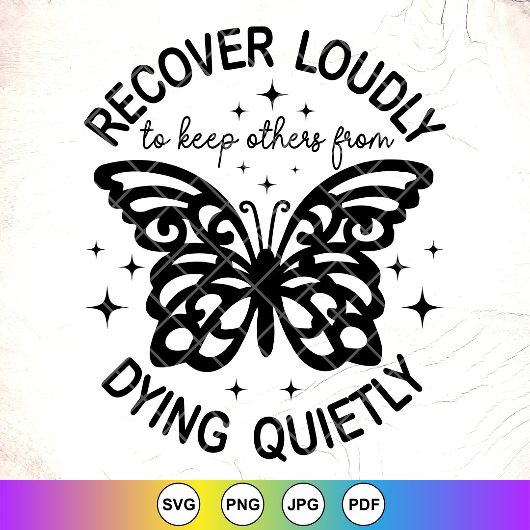 Recover Loudly Butterfly SVG: Christian Faith Bible Verse ,cricut Cut ...