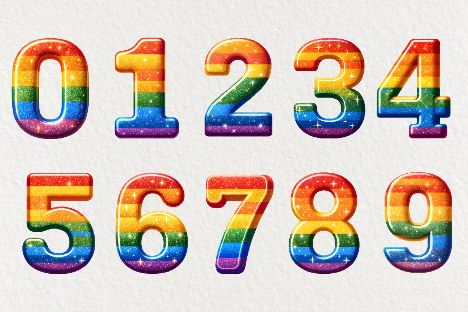 LGBTQ Pride Alphabet and Numbers Clipart PNG Sublimation, Pride Flag ...