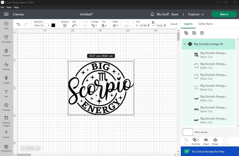 Big Scorpio Energy SVG: Zodiac Sign Astrology Design,cricut Cut Files ...
