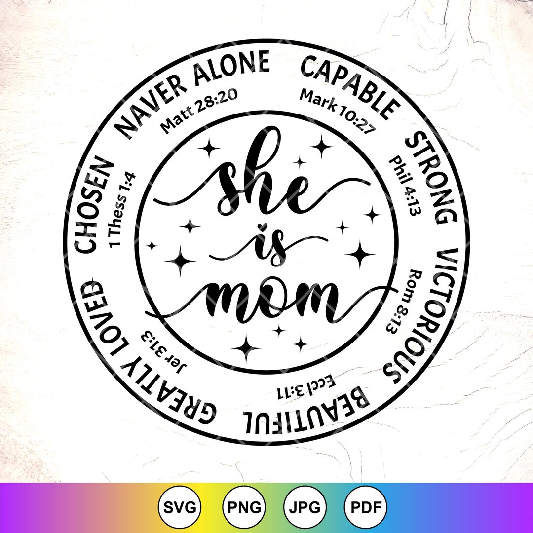 She is Mom Svg,christian Mom Svg, Bible Verses Svg, Religious Svg ...