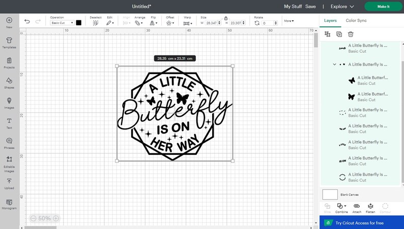 Butterfly Baby Shower SVG: Girl Bedroom Decor,little Butterfly,cricut ...