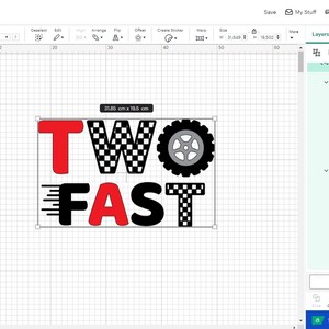 Two Fast SVG, Race 2nd Birthday Svg, Boys 2nd Birthday Svg, Race Car ...