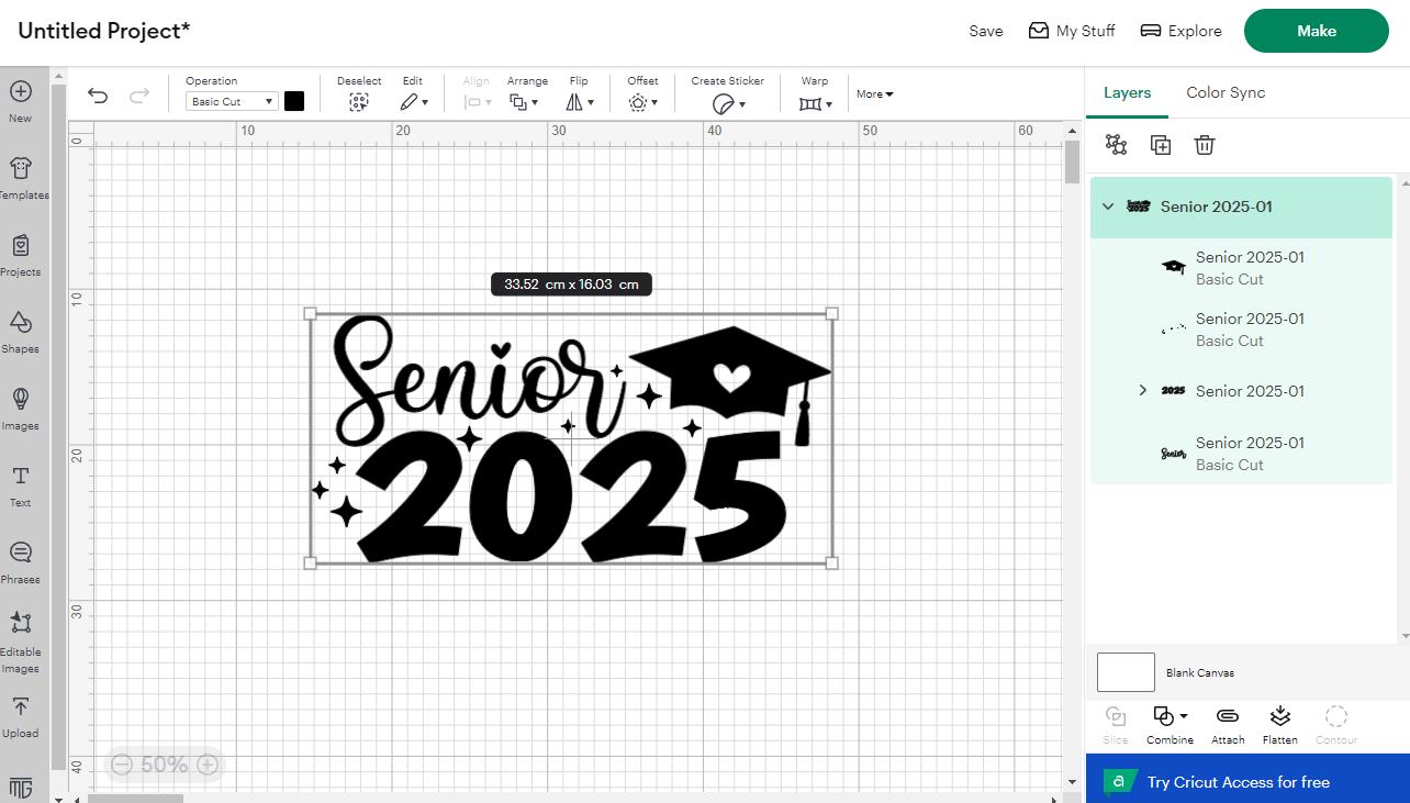 Senior 2025 Graduation SVG, Class of 2025, Cricut File (digital ...