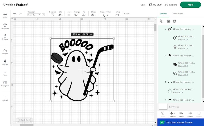 Ghost Hockey Halloween SVG: Sport Ghost Clipart,cricut Cut Files ...