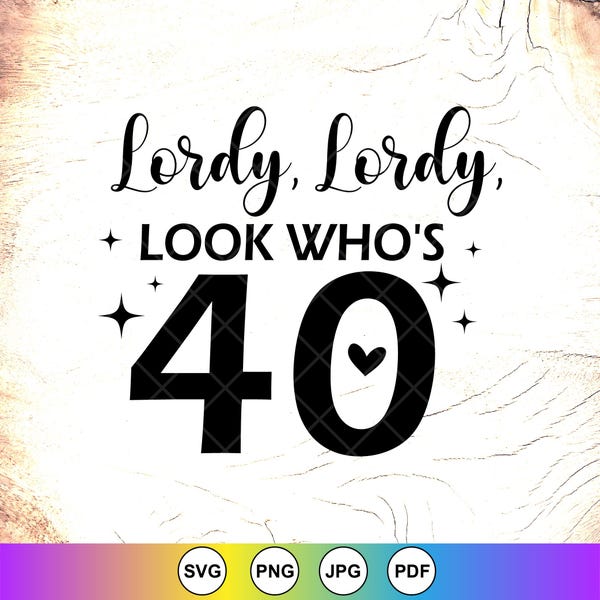 Lordy Lordy Look Whos 40 - Etsy