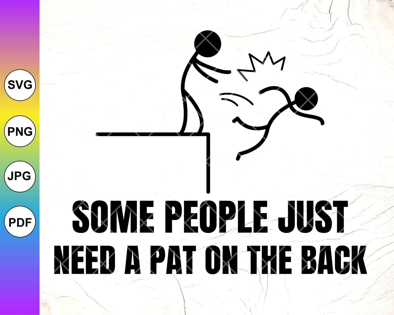 Funny Sarcastic "pat on the Back" SVG Design: Adult Humor,cricut Cut ...