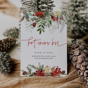 Printable Hot Cocoa Bar Sign Template Hot Chocolate Bar Sign - Etsy