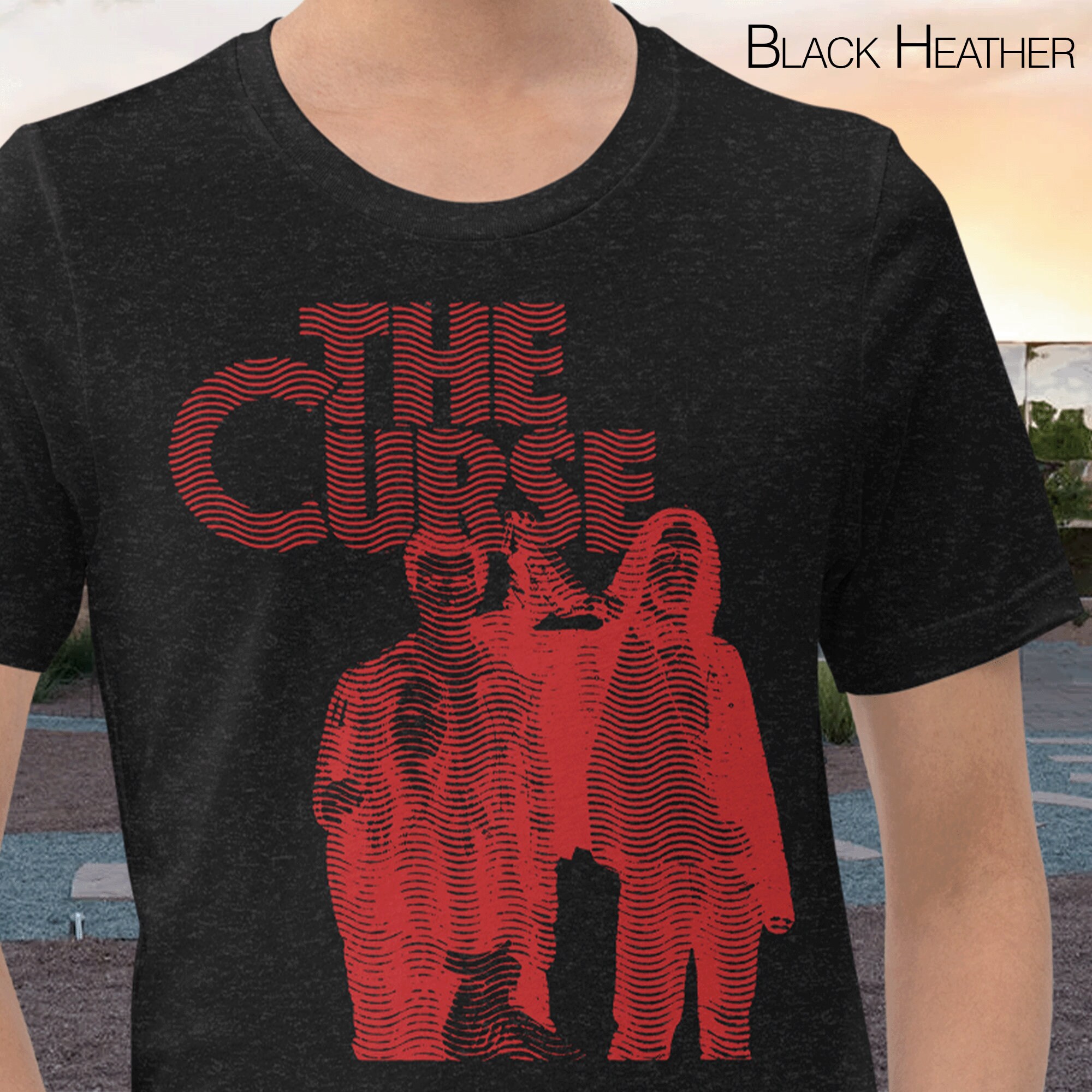 The Curse Shirt Wavy Print red Ink - Etsy