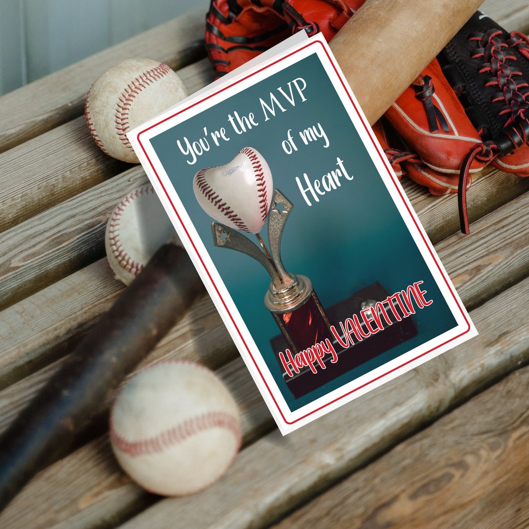 You're the MVP of My Heart Valentine Card Digital Download Trophy Heart ...
