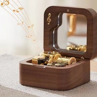 Personalized Wooden Music Box With Engraving | Custom Song Choice ...